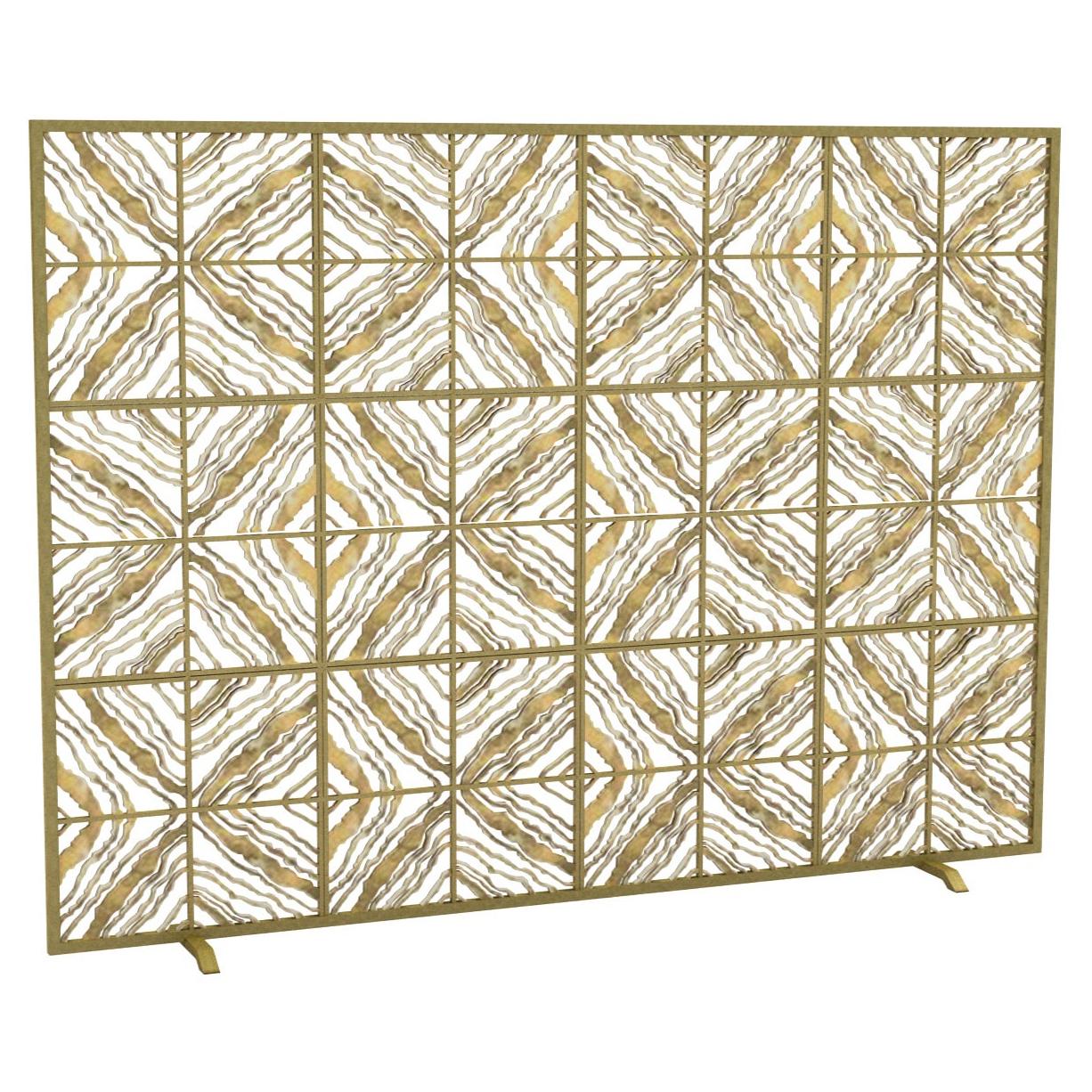 Celeste Fireplace Screen in Pure Gold For Sale at 1stDibs