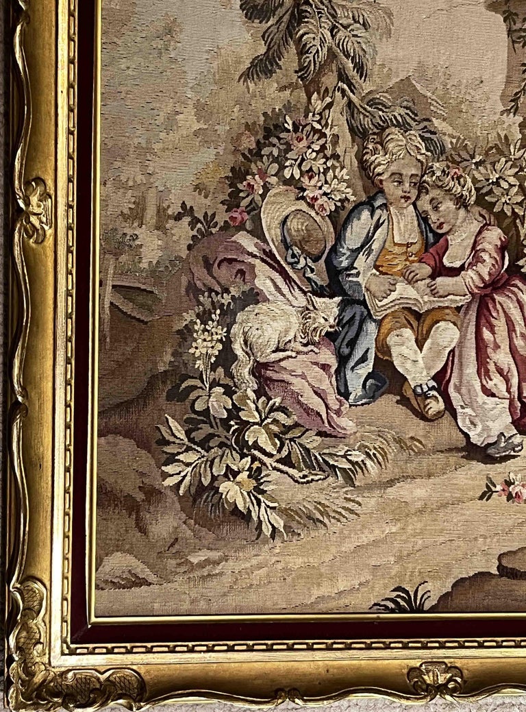 Tapestry Painting 19th Century Aubusson, N° 1181 For Sale at 1stDibs