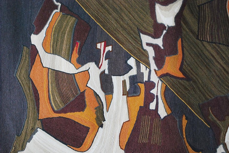 Tapestry Signed by Claude Prevost, France, circa 1970 at 1stDibs