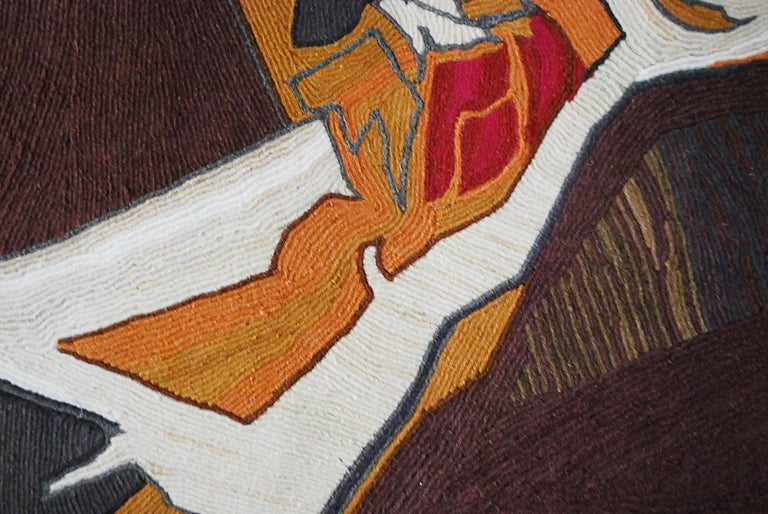 Tapestry Signed by Claude Prevost, France, circa 1970 at 1stDibs