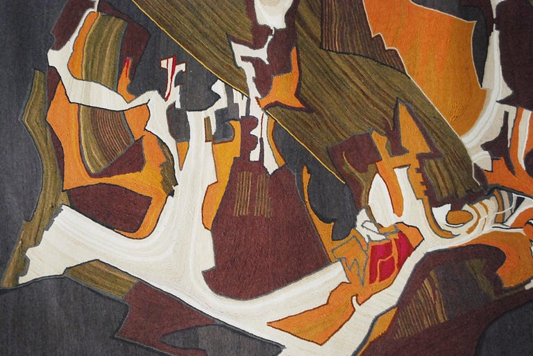 Tapestry Signed by Claude Prevost, France, circa 1970 at 1stDibs