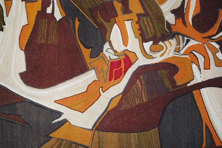 Tapestry Signed by Claude Prevost, France, circa 1970 at 1stDibs
