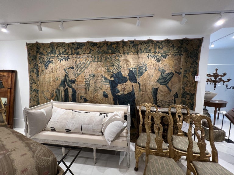 Tapestry with Coronation of the Queen, Brussels, 17th Century For Sale ...