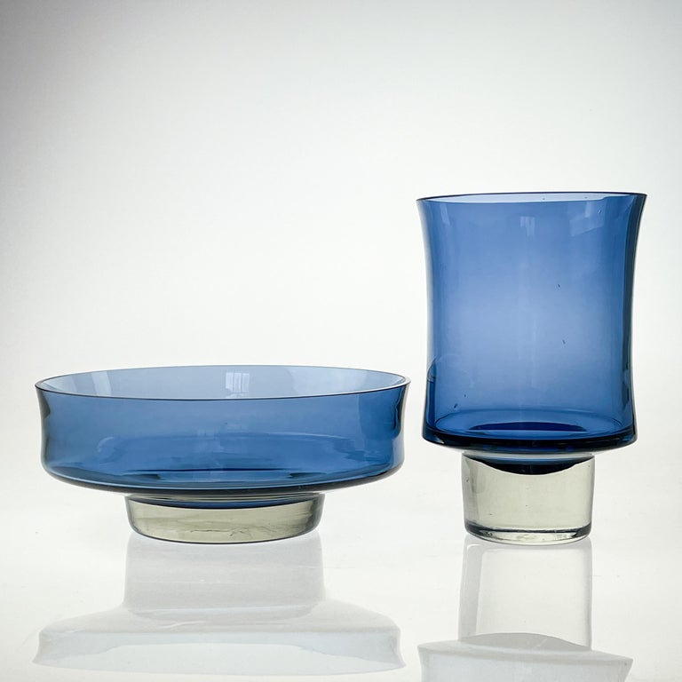 Tapio Wirkkala, Two Glass-Objects Model 3587 and 3589 littala, Finland ...