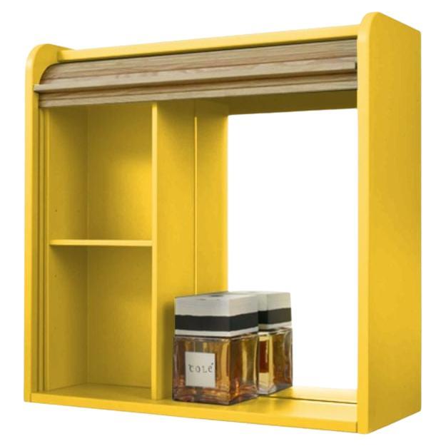 Yellow and Chrome Modular Wall Unit at 1stDibs