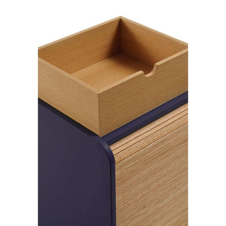 Tapparelle Medium Cabinet, Blue / Gray by Colé Italia For Sale at 1stDibs