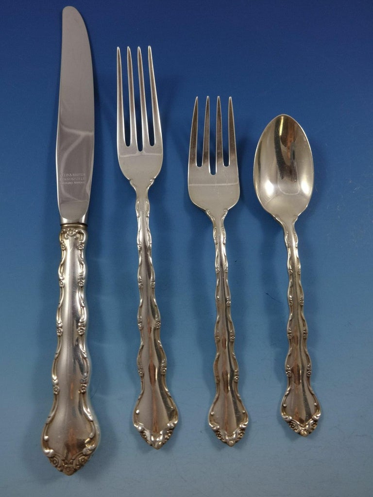 Tara by Reed and Barton Sterling Silver Flatware Set for 8 Service 44 ...