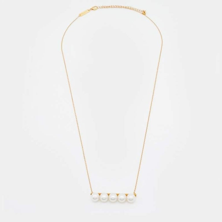 Tasaki Balance Luxe Cultured Pearl 18k Yellow Gold Necklace For Sale at 1stDibs