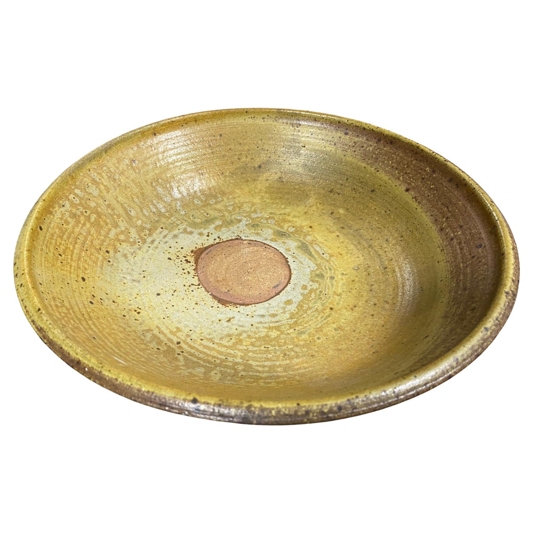 Rare and Unusual Signed Elsinore Pottery Spongeware Bowl For Sale at ...