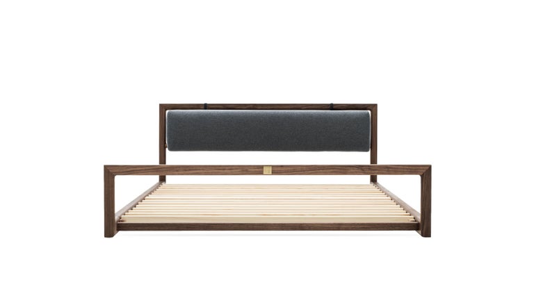 Tatami Walnut Bed Frame - Japandi Style For Sale at 1stDibs