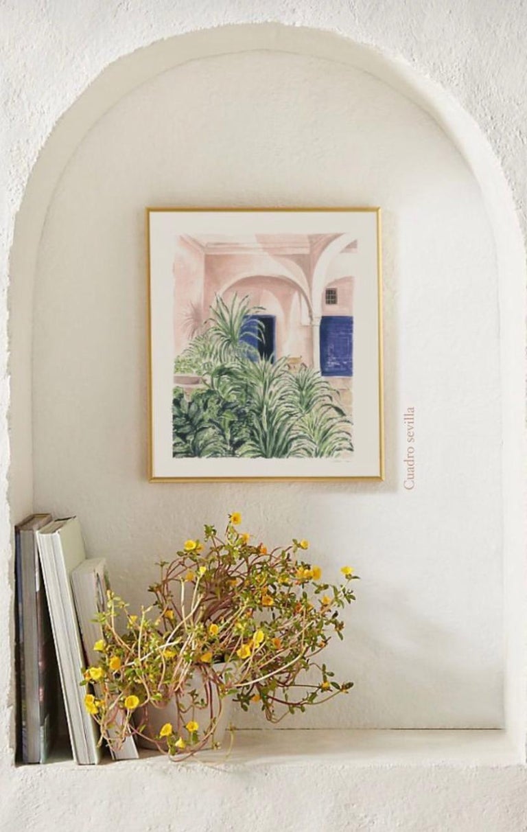 Tati Soko - Sevilla - One of a Kind Figurative Watercolor, 2021 For ...