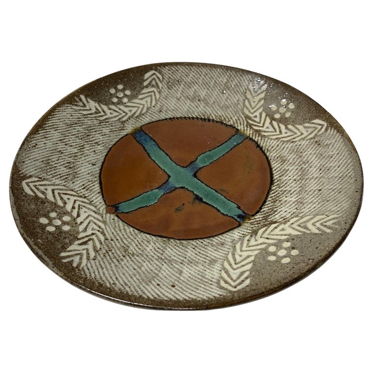 Tatsuzo Shimaoka Signed Japanese Glazed Rope Inlay Mingei Pottery Bowl ...