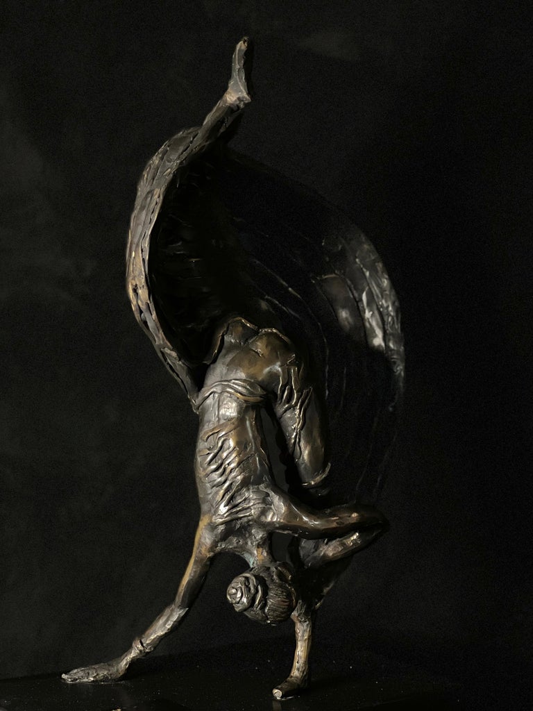 Tauno Kangro - Lover's dancer - dance bronze sculpture For Sale at 1stDibs