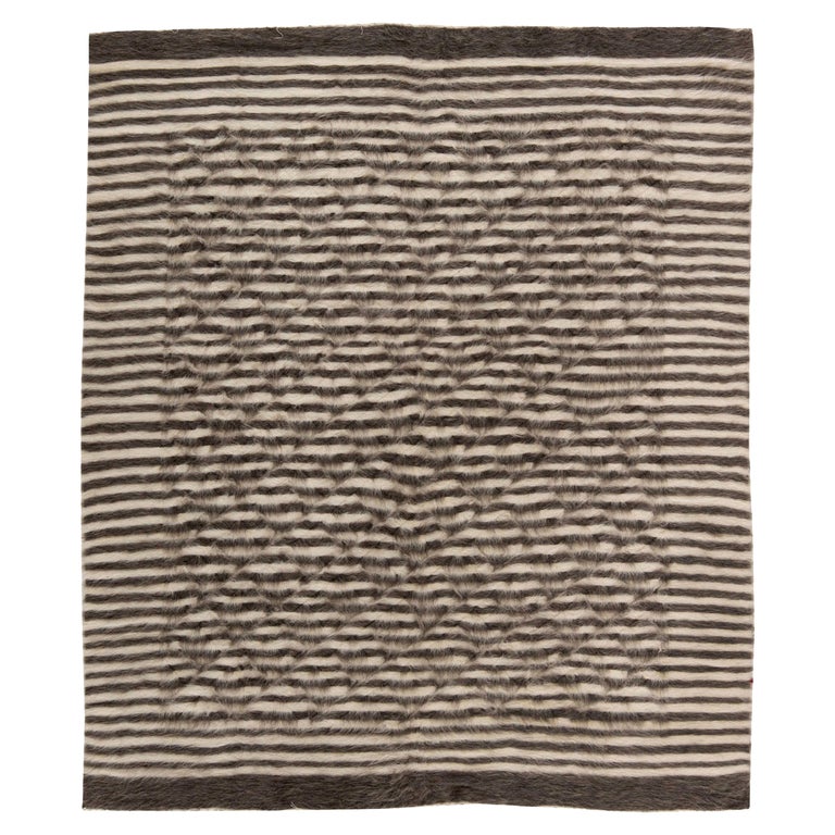 Taurus Collection Modern Striped Goat Hair Rug by Doris Leslie Blau For ...