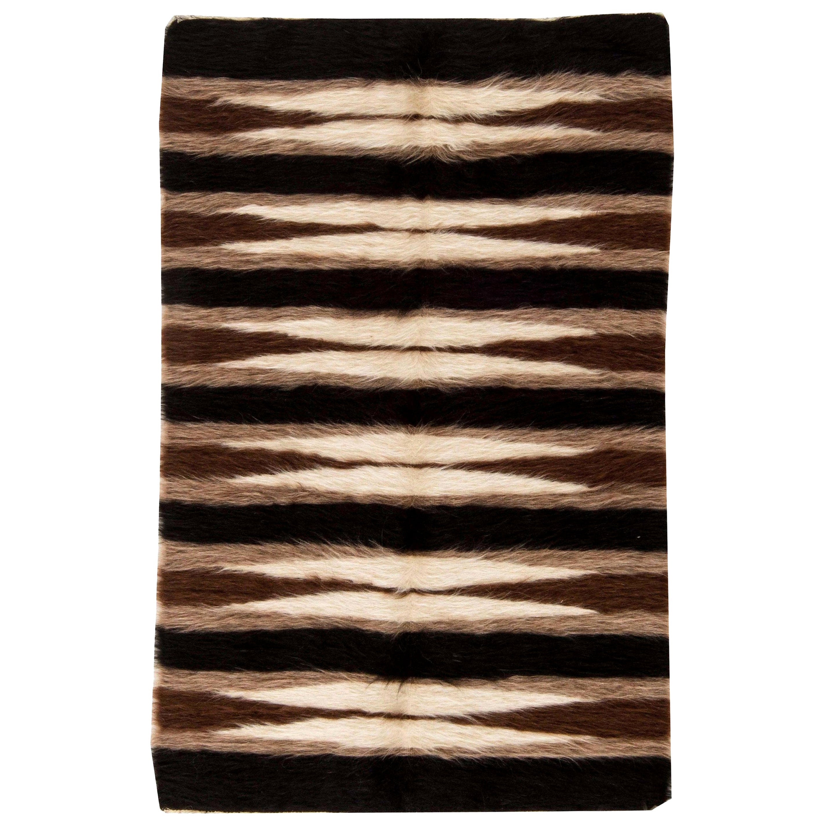 Contemporary Taurus Collection Handmade Goat Hair Rug by Doris Leslie ...