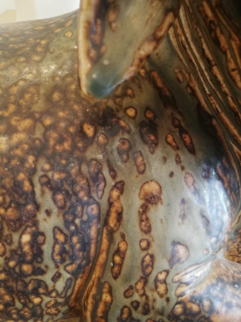 Taurus in Ceramic by Knud Kyhn, 1950 For Sale at 1stDibs