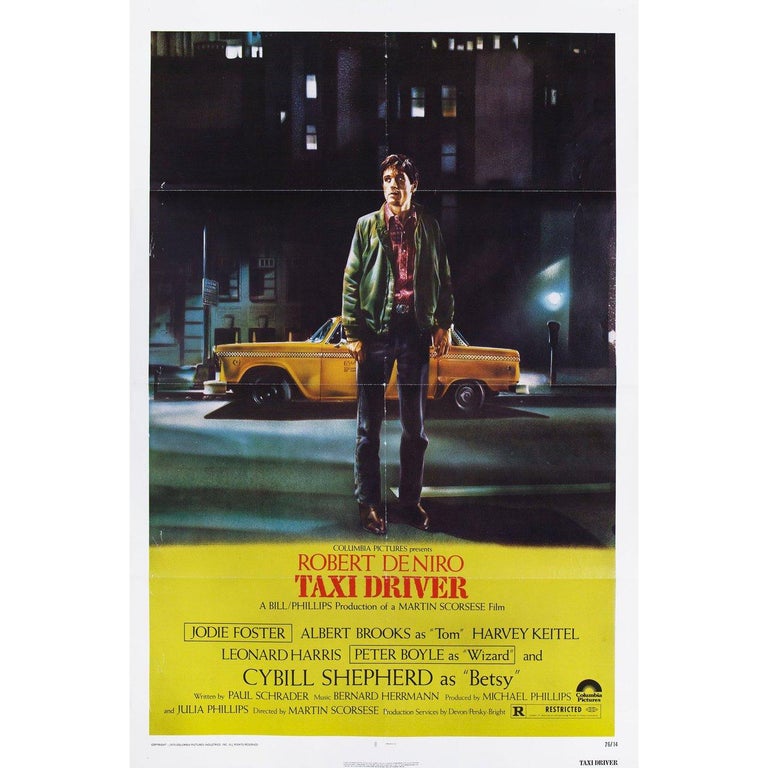 Taxi Driver 1976 U.S. One Sheet Film Poster For Sale at 1stDibs