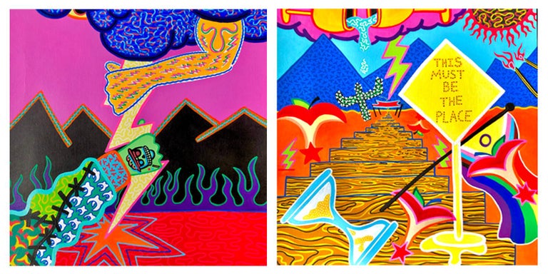 Taylor Bystrom - Diptych 1, Acrylic on paper, 30 x 30cm (each), 2021 ...