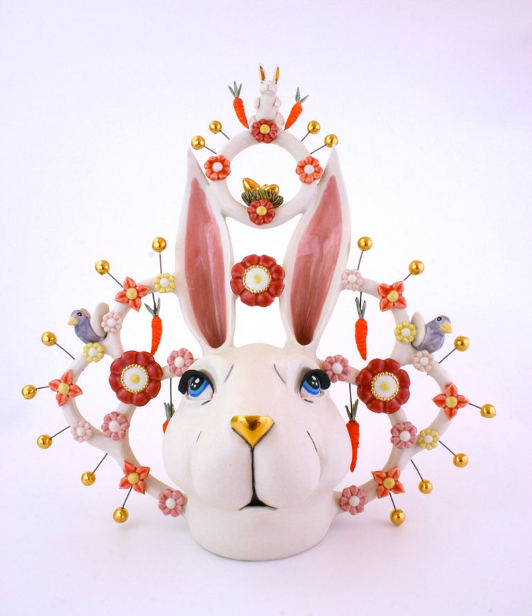 Taylor Robenalt - ROBUST RABBIT - porcelain ceramic sculpture of rabbit ...