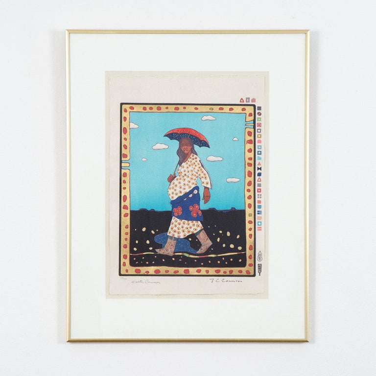 T.C. Cannon - Grandmother Gestating Father and the Washita River Runs ...