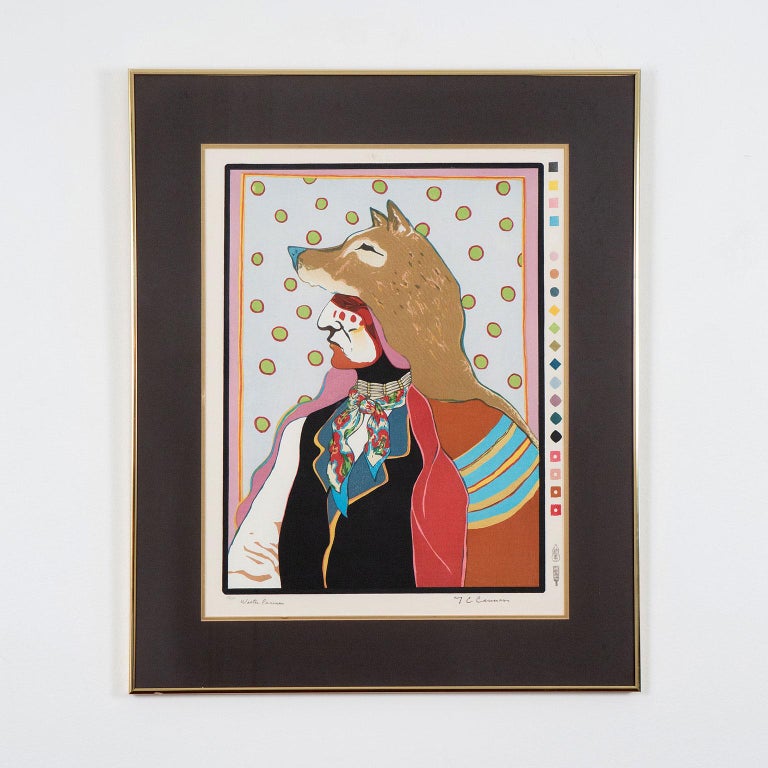 T.C. Cannon - His Hair Flows like a River For Sale at 1stDibs