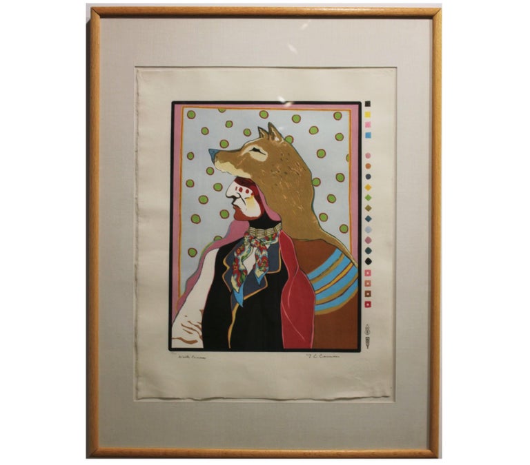 T.C. Cannon - "His Hair Flows Like A River" - Print 44/200 Native ...