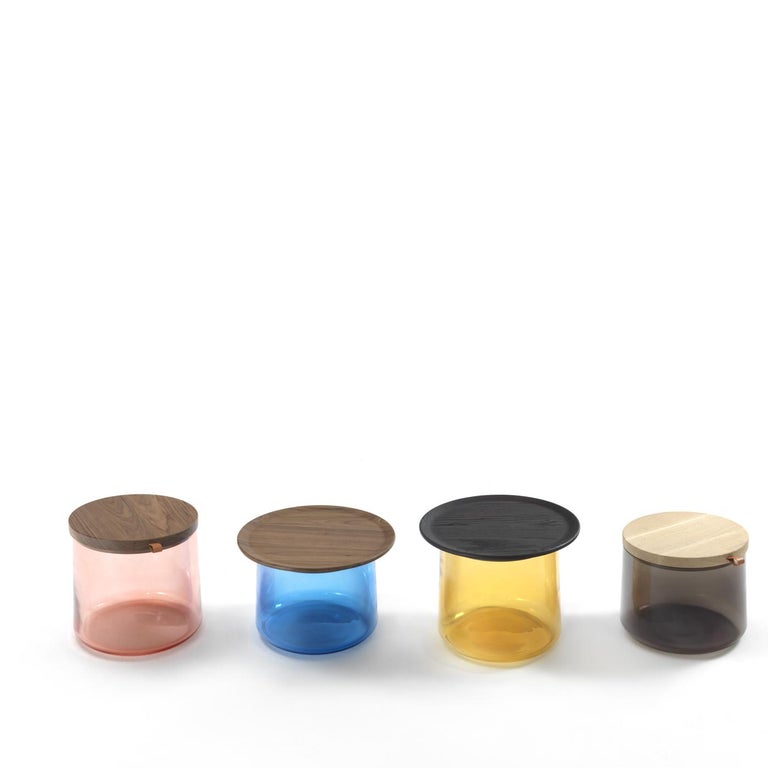 Tea Amber/Stained Oak Coffee Table by Durame For Sale at 1stDibs