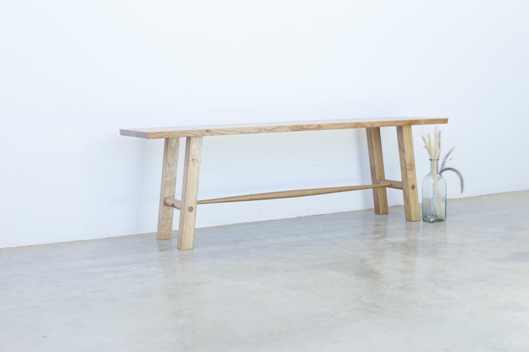 Tea Bench in White Oak in Stock at 1stDibs