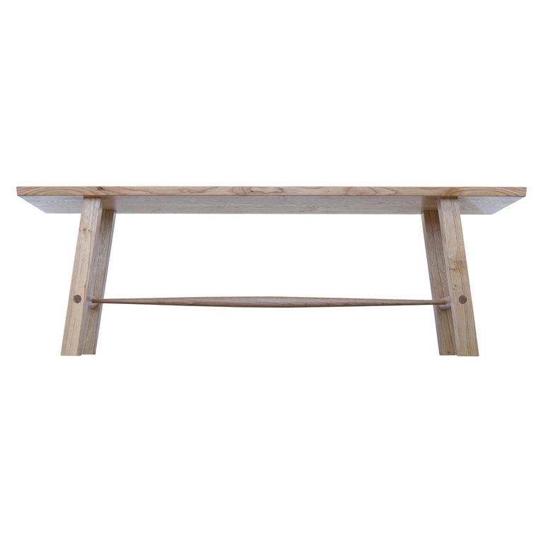 Tea Bench in White Oak For Sale at 1stDibs