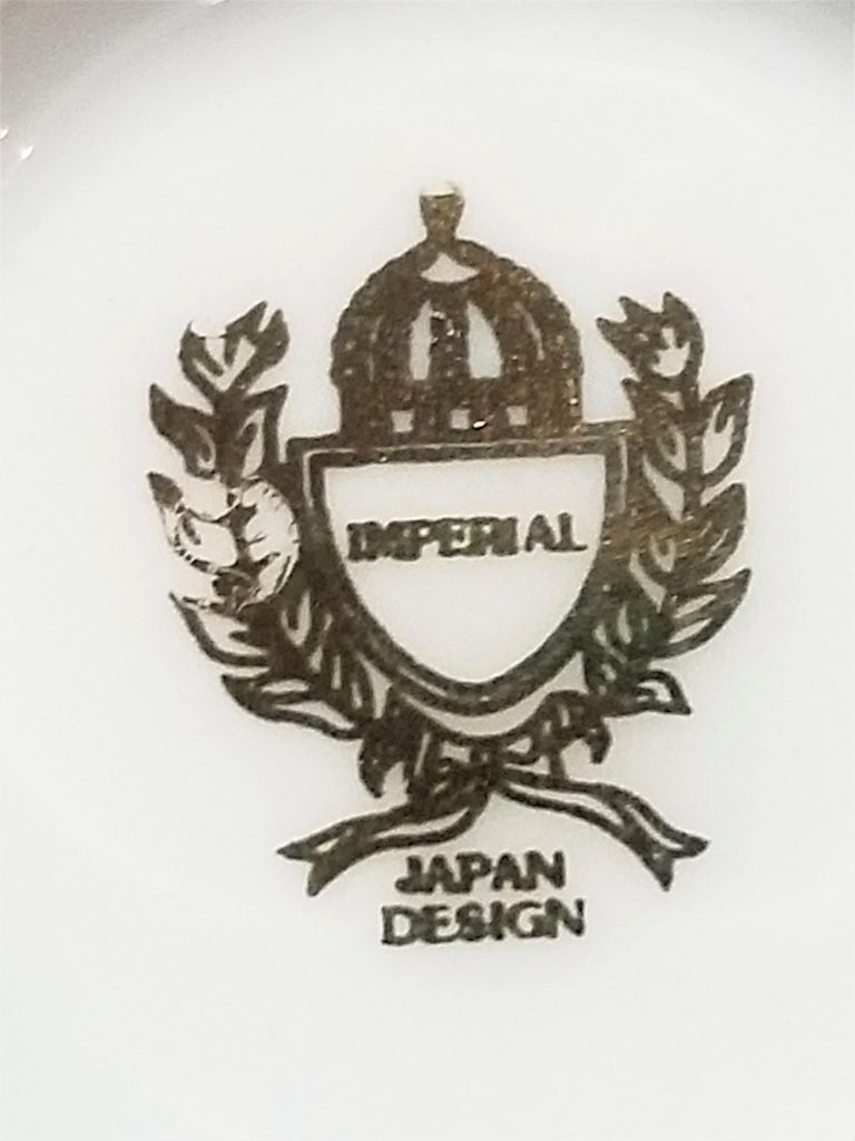 Tea Set by Imperial Greek Key Design Mid Century 15 Piece For Sale at ...