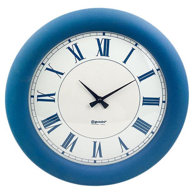 1980s Blue and Yellow Metal Desk Clock by Time Square For Sale at ...