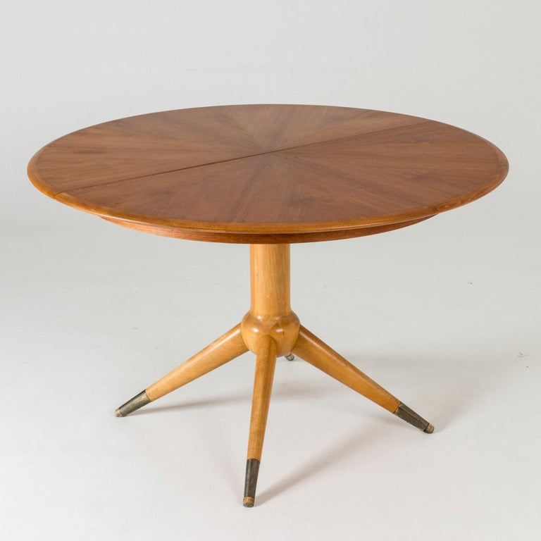 Teak and Beech Dining Table by David Rosén at 1stDibs