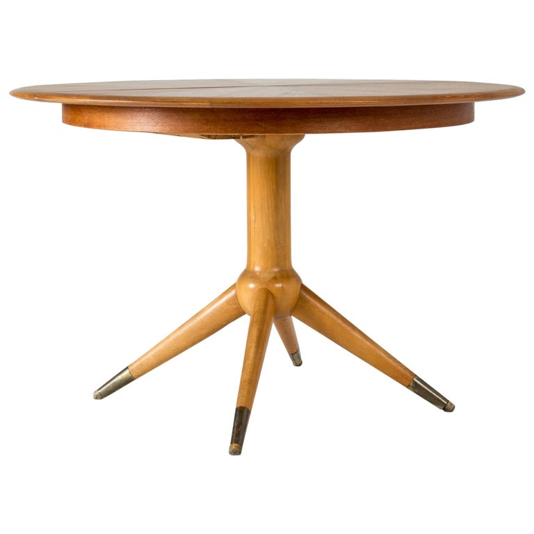Teak and Beech Dining Table by David Rosén at 1stDibs