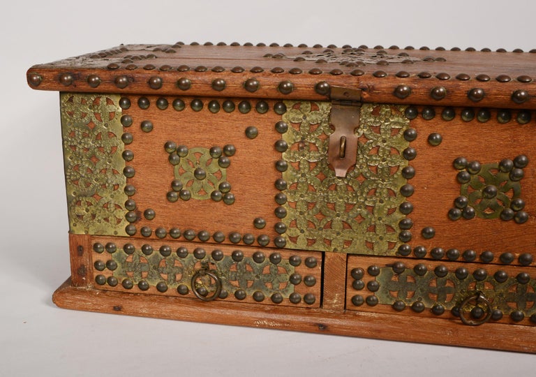Teak and Brass Zanzibar Chest at 1stDibs