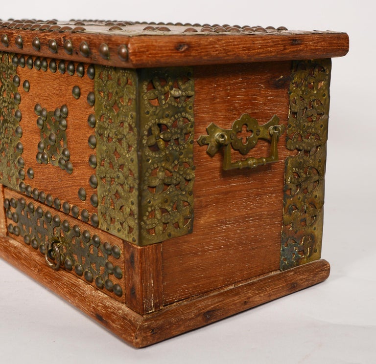 Teak and Brass Zanzibar Chest at 1stDibs