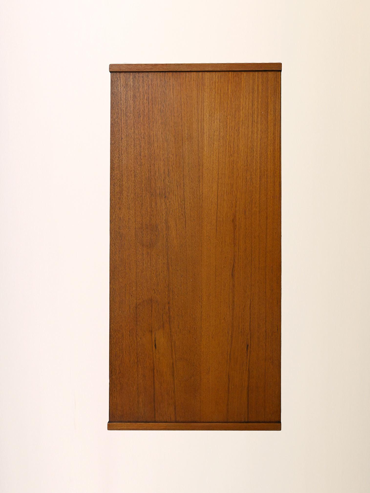 Teak Cabinet with Sliding Doors at 1stDibs