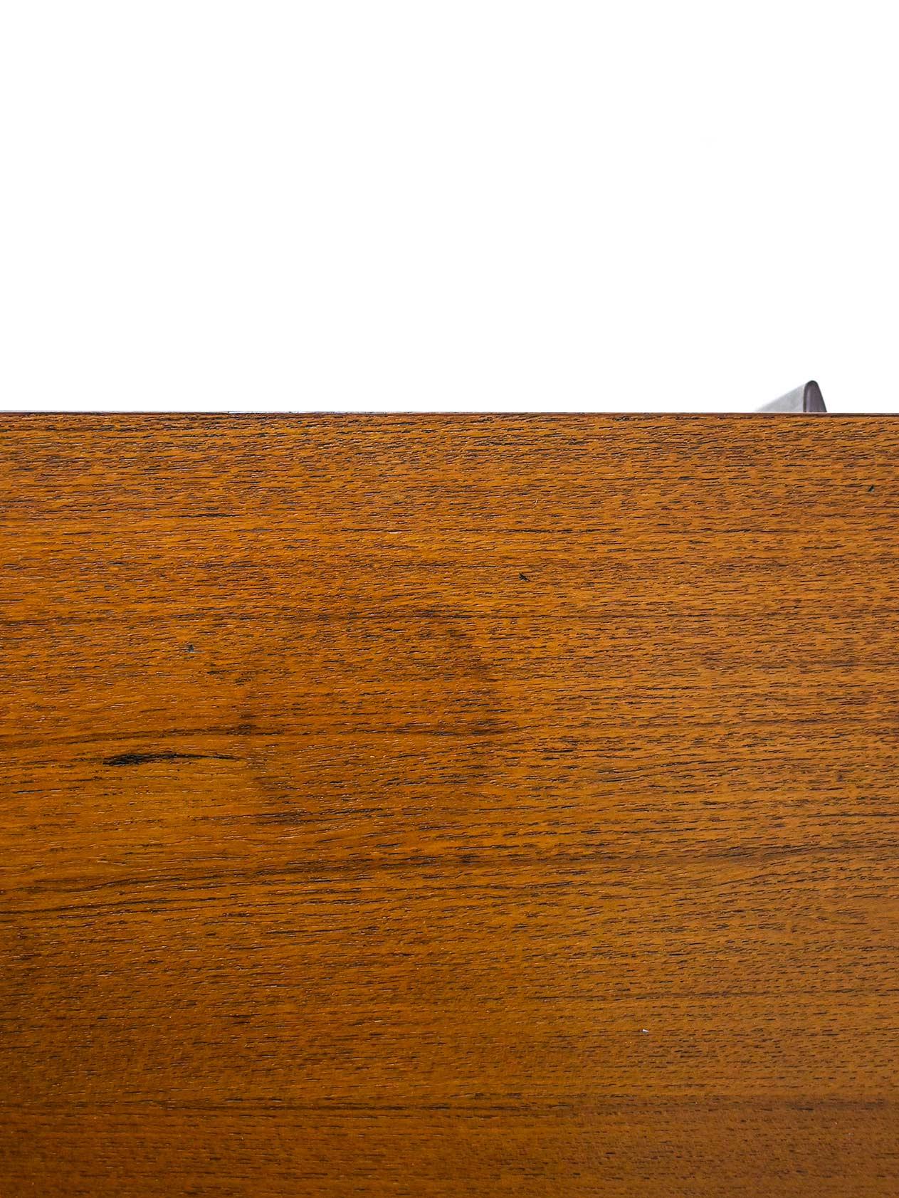 Teak Cabinet with Sliding Doors at 1stDibs