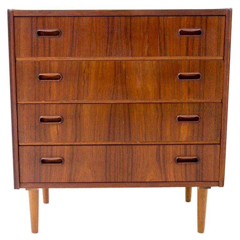 Retro Teak Chest of Drawers Danish Design Vintage at 1stDibs