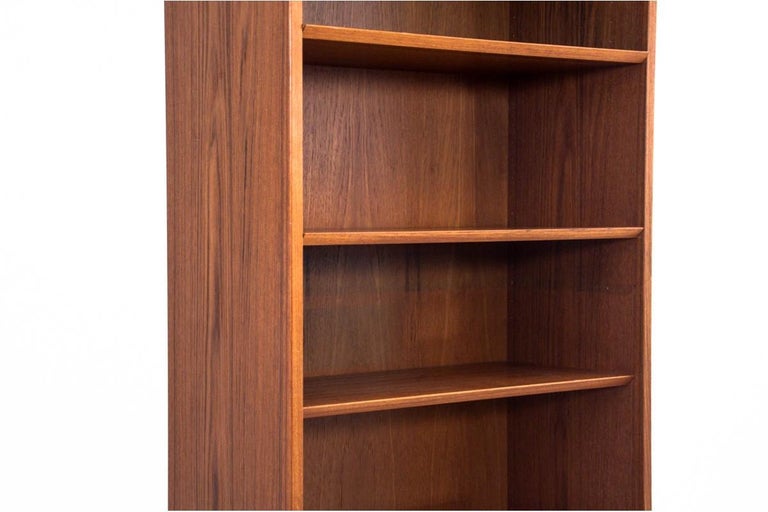 Teak Danish Bookcase at 1stDibs