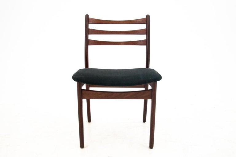 Teak Danish Chairs with Ladder Back at 1stDibs
