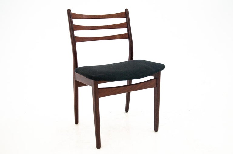 Teak Danish Chairs with Ladder Back at 1stDibs