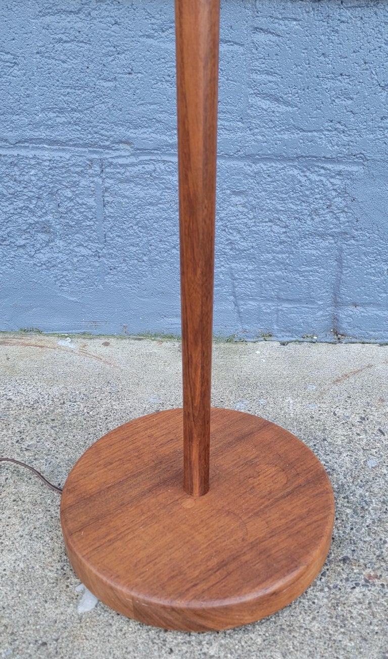 Teak Danish Modern Touchier Floor Lamp For Sale at 1stDibs