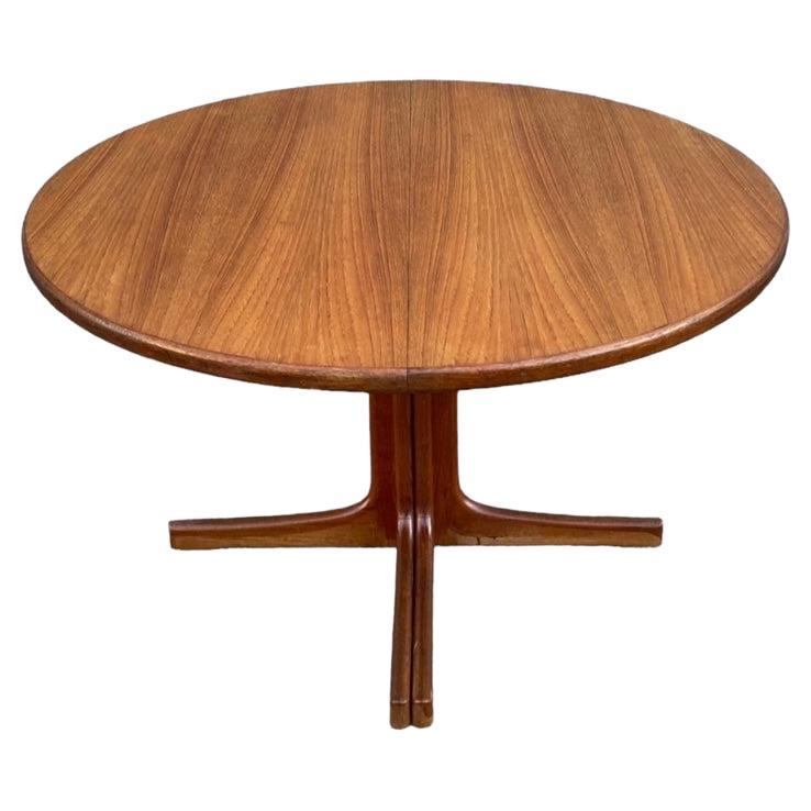 Round Danish Modern Dining Table at 1stDibs | wilkey solid wood dining ...