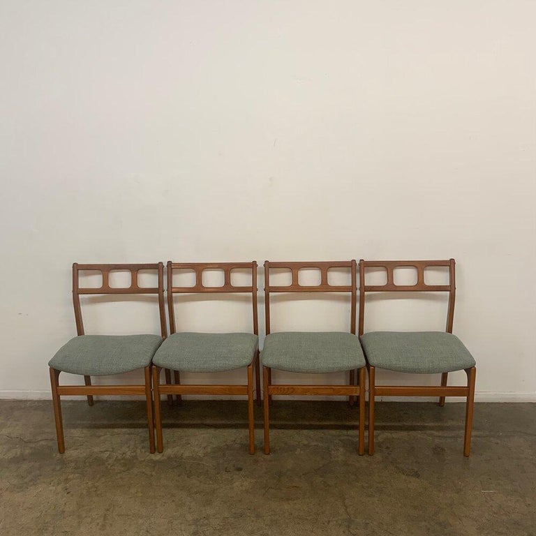 Teak Dining Chairs by Dscan, Set of Four at 1stDibs