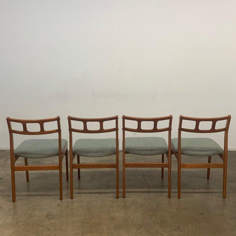 Teak Dining Chairs by Dscan, Set of Four at 1stDibs