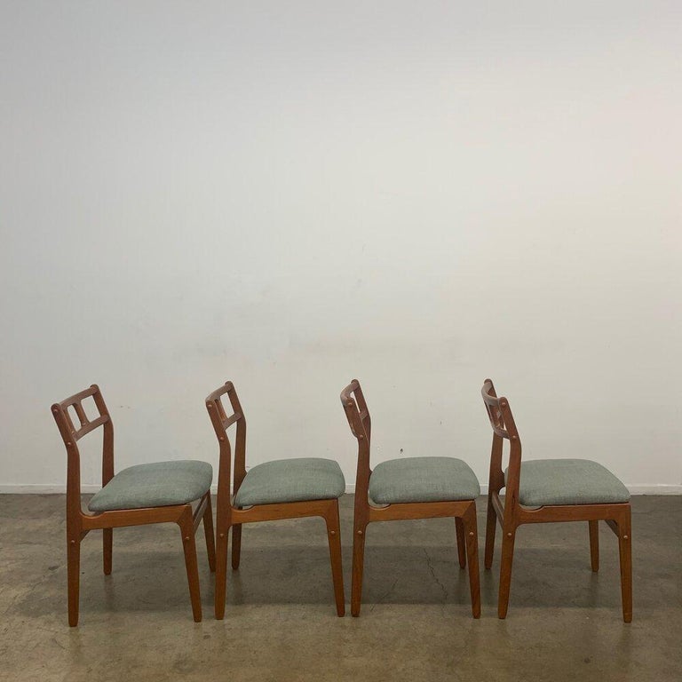 Teak Dining Chairs by Dscan, Set of Four at 1stDibs