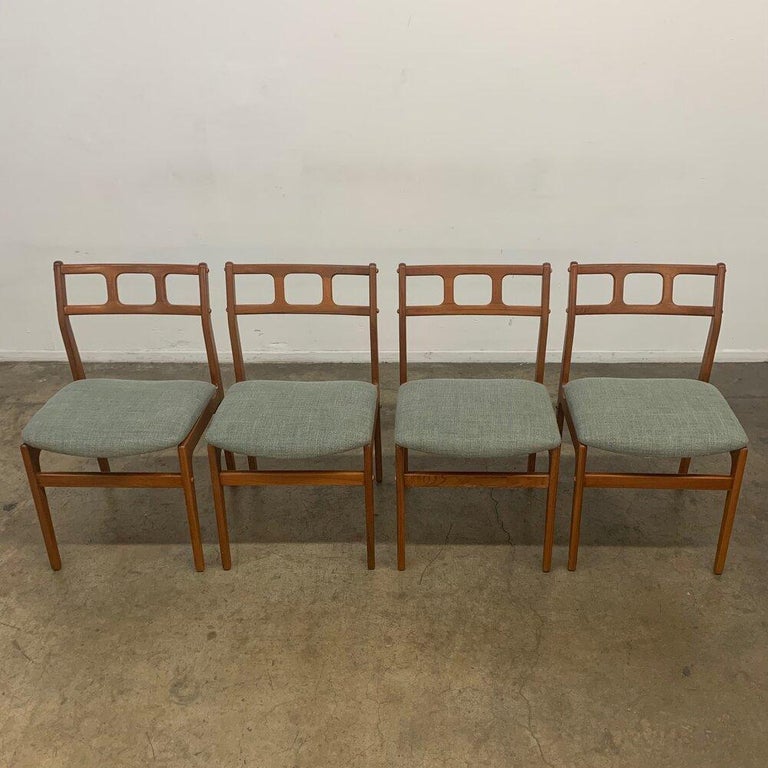 Teak Dining Chairs by Dscan, Set of Four at 1stDibs