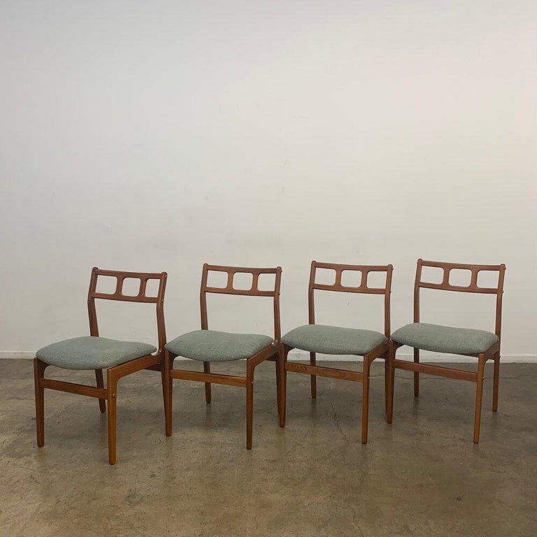 Teak Dining Chairs by Dscan, Set of Four at 1stDibs