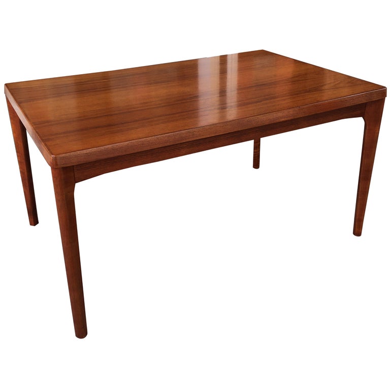 Teak Dining Table with Hidden Self Storing Leaves at 1stDibs