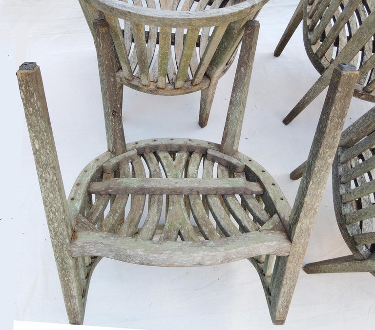 Teak Garden Set, Table and Six Chairs by Munder-Skiles at 1stDibs